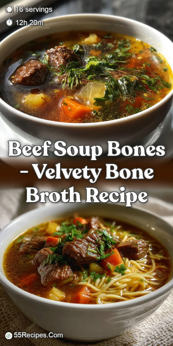 Beef Soup Bones: Silky Collagen Broth - 55Recipes