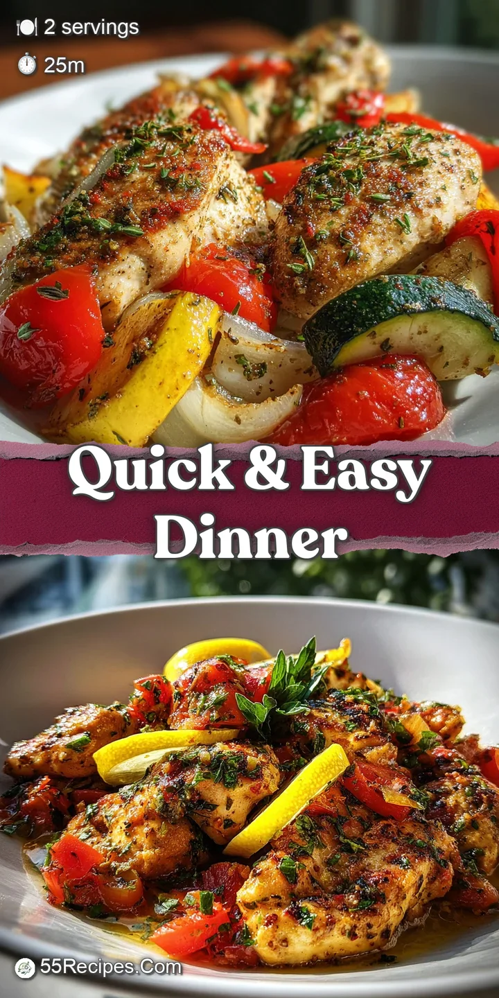 Healthy Supper Recipe for Two with Lemon Chicken: Zesty…