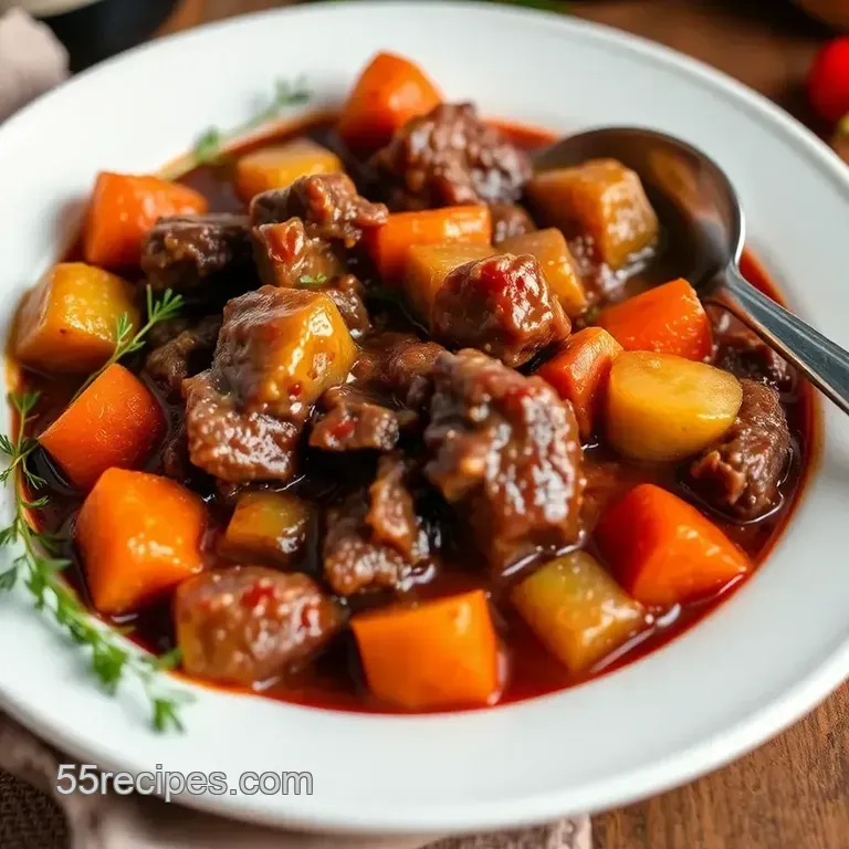 My Grandmother's Hearty Simmered Beef Stew with Red Wine…